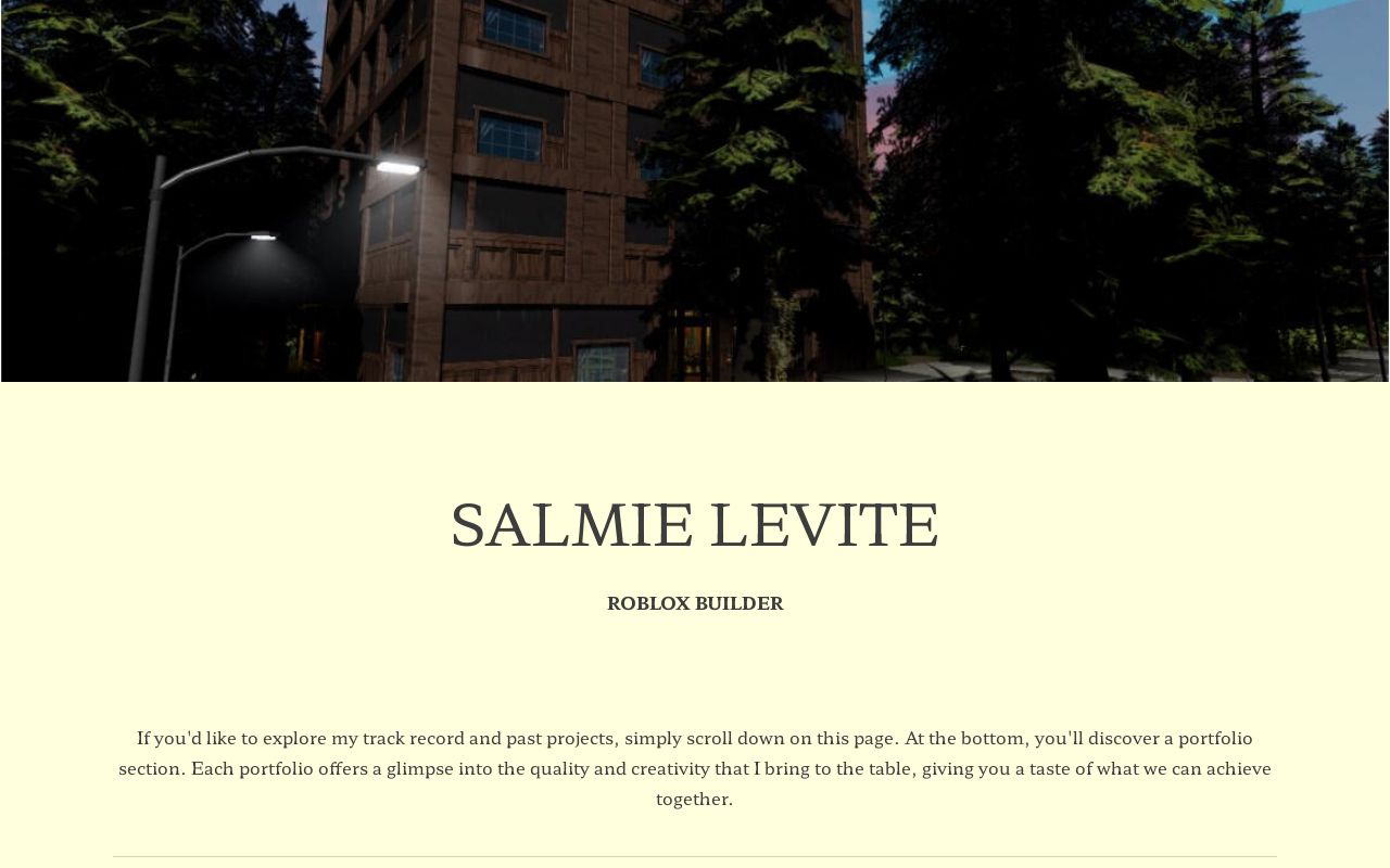 ROBLOX PORTFOLIO